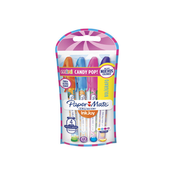 BOLIGRAFO PAPER MATE INKJOY MINI CANDY POP X4 | Preunic