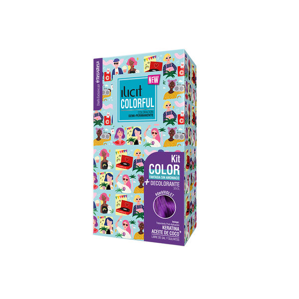 ILICIT KIT COLORFUL DARK VIOLET+DECO | Preunic