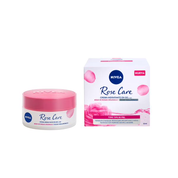Crema facial Nivea Rose Care en Gel - Protección y cuidado diario para ...
