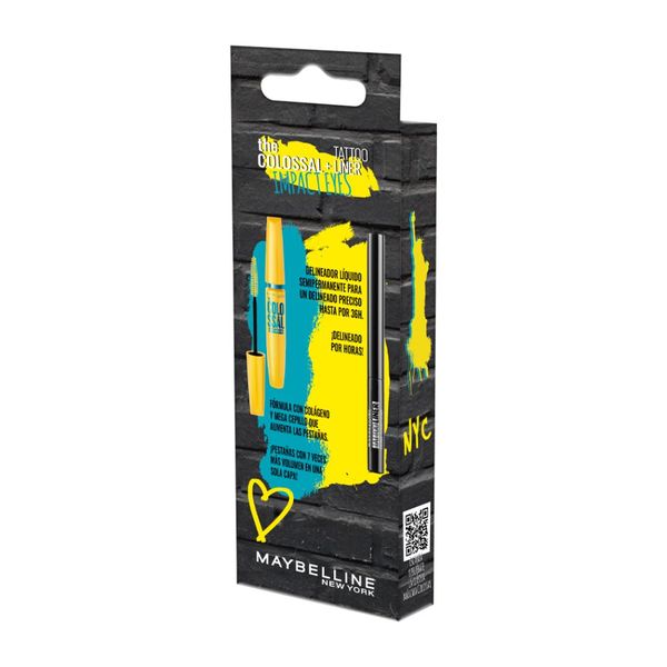 Pack Look Ojos Colossal + Tattoo Liquid Liner Maybelline | Preunic
