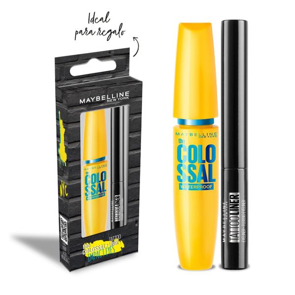Pack Look Ojos Colossal + Tattoo Liquid Liner Maybelline | Preunic