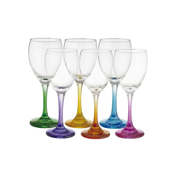 Display 6 Copas Vino Pie Color 300Cc | Preunic