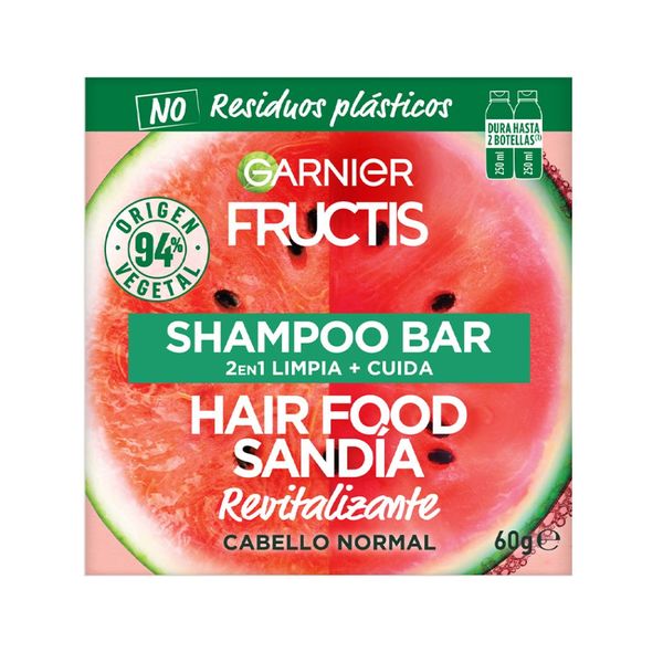 Fructis Hair Food Sandía Shampoo Barra 60Gr | Preunic