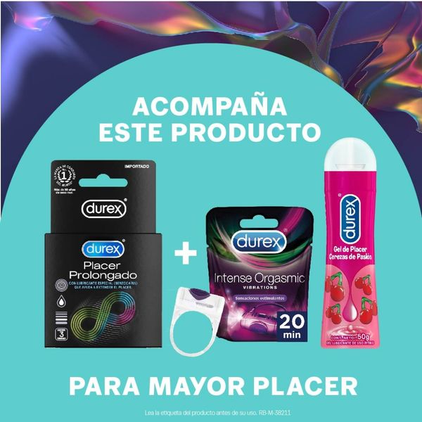 Durex Condones Placer Prolongado x3 | Preunic