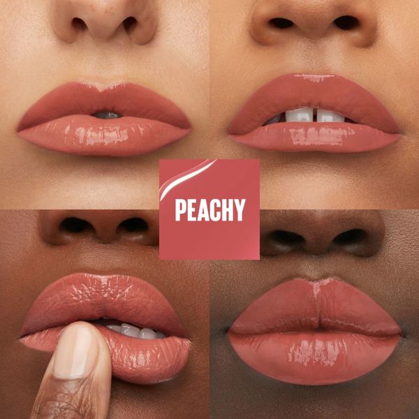 Labial Super Stay Vinyl Ink en tono Peachy - Duración hasta 16 horas