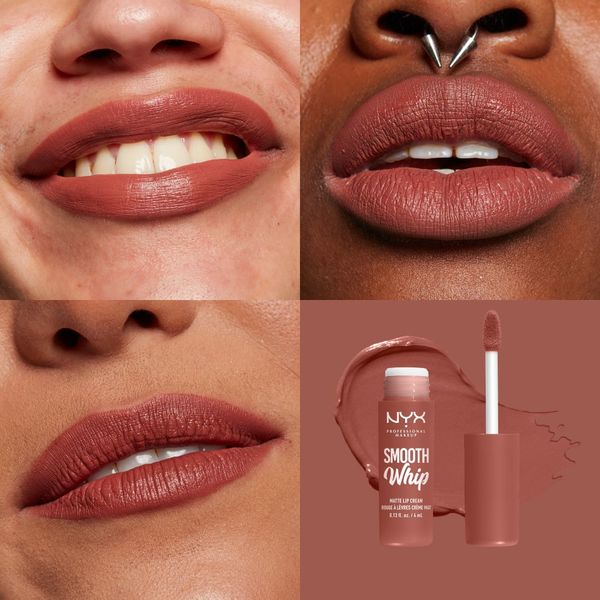 Labial Líquido NYX Smooth Whip Matte Cream Teddy Fluff