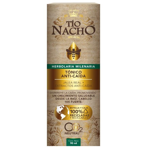 Tío Nacho Tratamiento capilar Tónico Anti-caída Herbolaria Milenaria 90ml