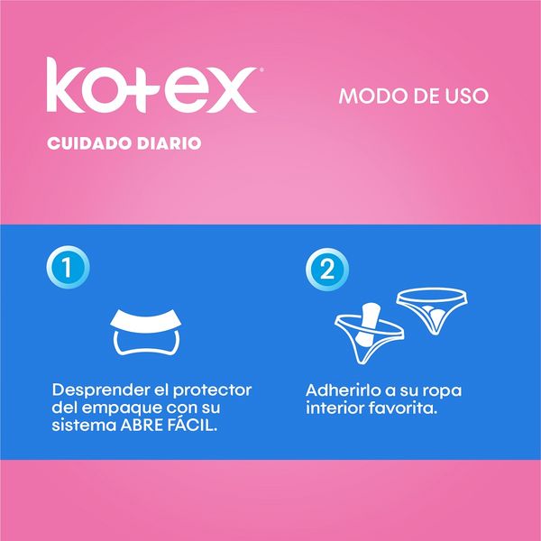 Protector Kotex Cuidado Diario 20 Unidades