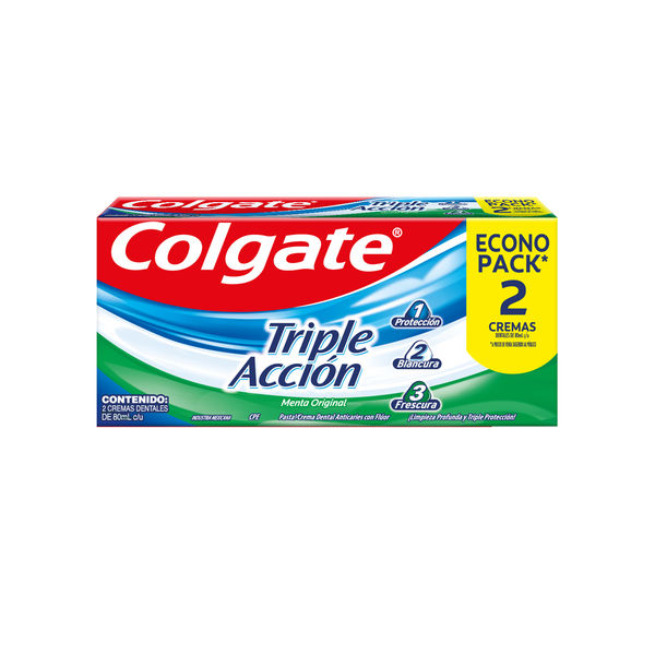 Pasta Dental Colgate Triple Acción 2x80ml