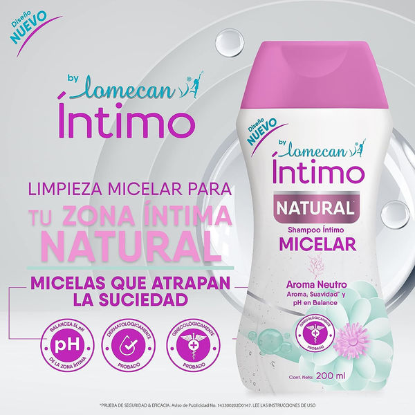 LOMECAN SHAMPOO INTIMO MICELAR NATURAL 200ML